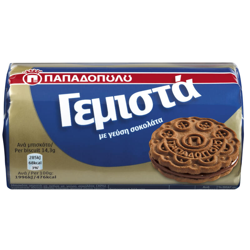 ΠΑΠΑΔΟΠΟΥΛΟΥ Μπισκότα Γεμιστά Σοκολάτα 85γρ | Market In