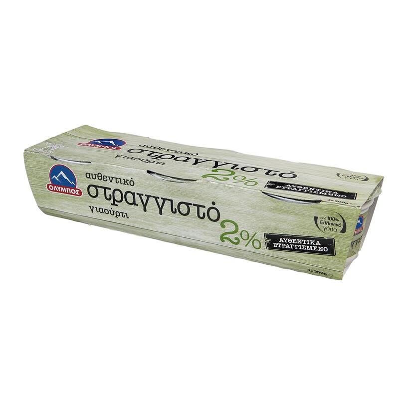 ΟΛΥΜΠΟΣ Γιαούρτι Στραγγιστό 2% 200gr 2+1 δώρο | Market In