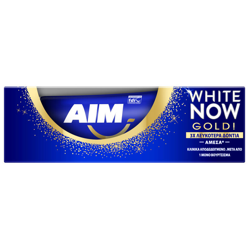 AIM Οδοντόκρεμα White Now Gold 50ml | Market In