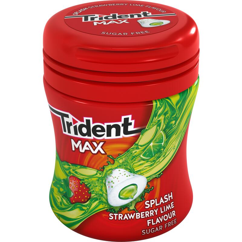 TRIDENT Splash Τσίχλα Φράουλα - Λάιμ 50,6 γρ. | Market In