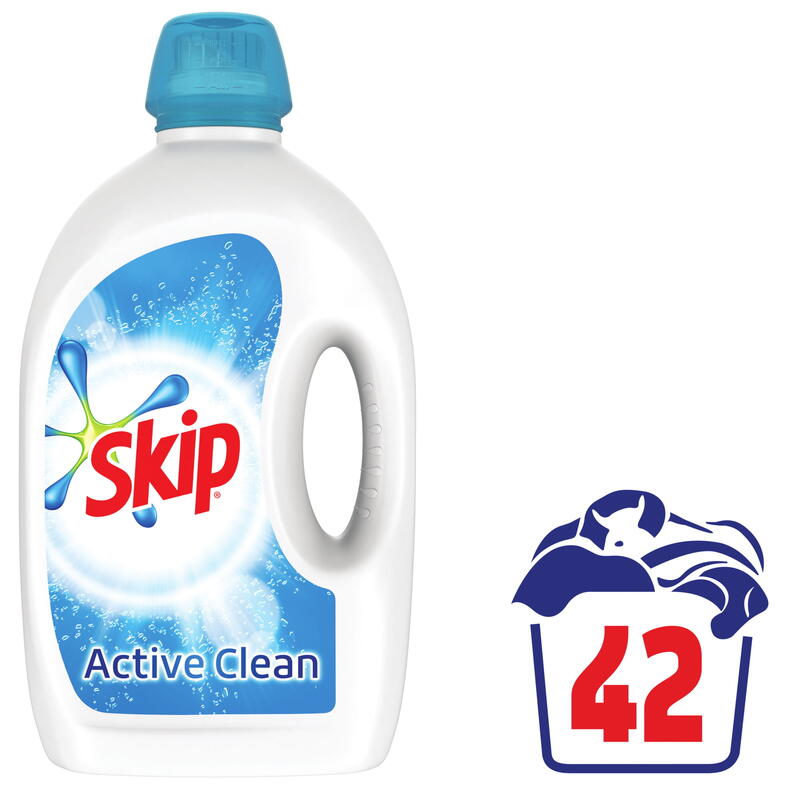 SKIP Υγρό Απορρυπαντικό Ρούχων Active Clean 42μεζ. 2,94lt | Market In