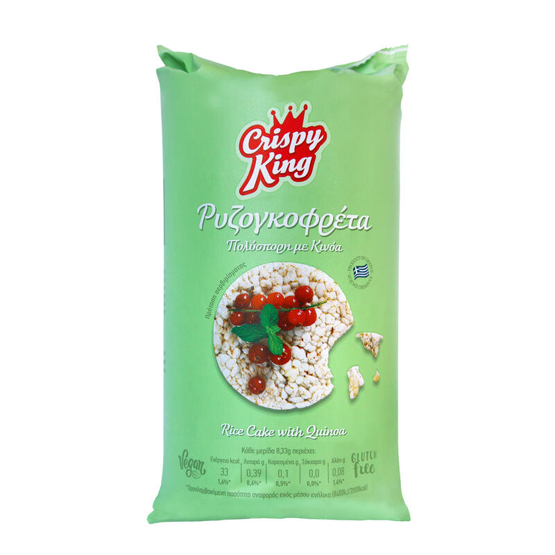 CRISPY KING Ρυζογκοφρέτες Πολύσπορες Με Κινόα 100 γρ. | Market In