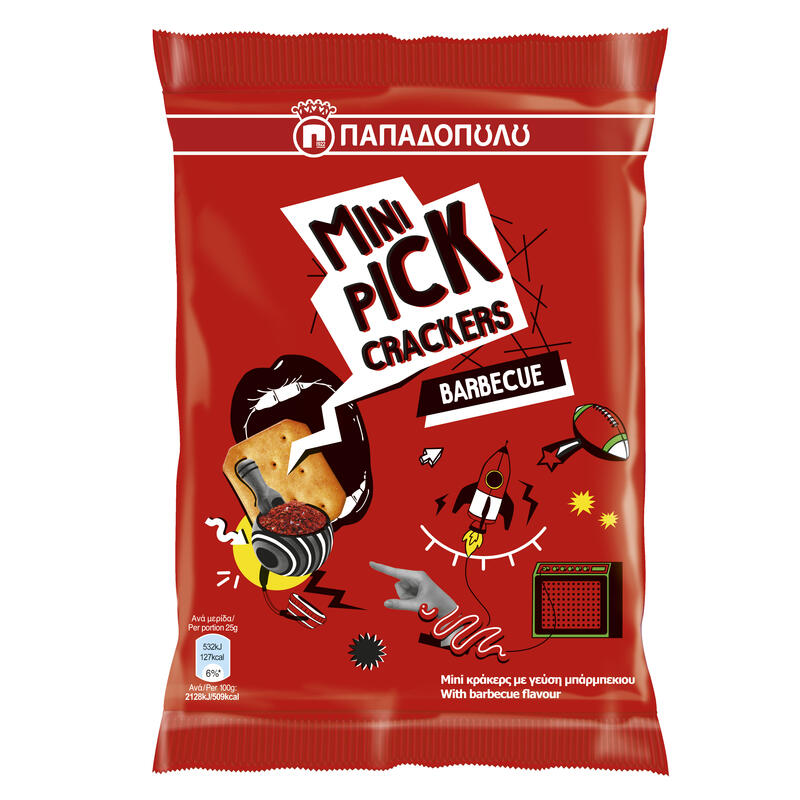 ΠΑΠΑΔΟΠΟΥΛΟΥ Mini Pick Cracker Mini BBQ 90gr | Market In