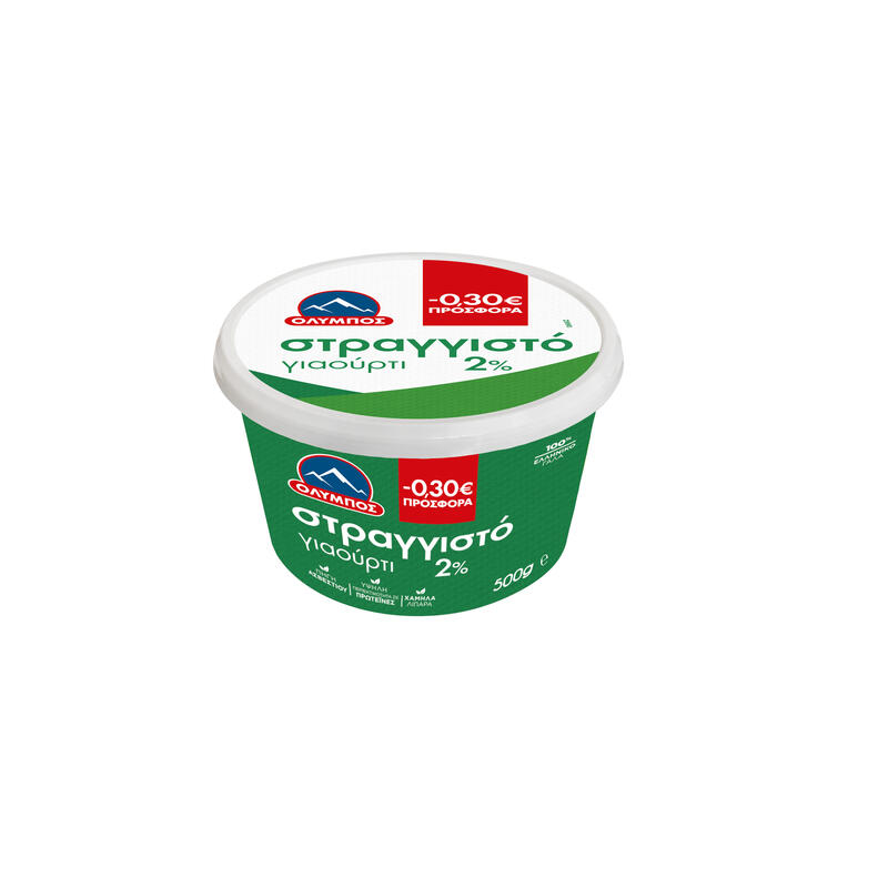 ΟΛΥΜΠΟΣ Γιαούρτι Στραγγιστό 2% 500γρ. -0,30€ | Market In