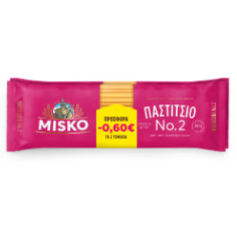 MISKO Μακαρόνια Παστίτσιο Ν2 2x500γρ. -0,60€ | Market In