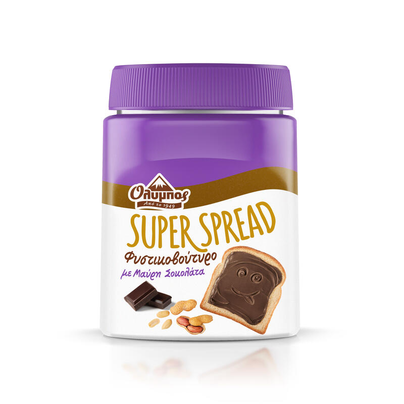 ΟΛΥΜΠΟΣ Super Spread Φυστικοβούτυρο με Μαύρη Σοκολάτα 350γρ | Market In