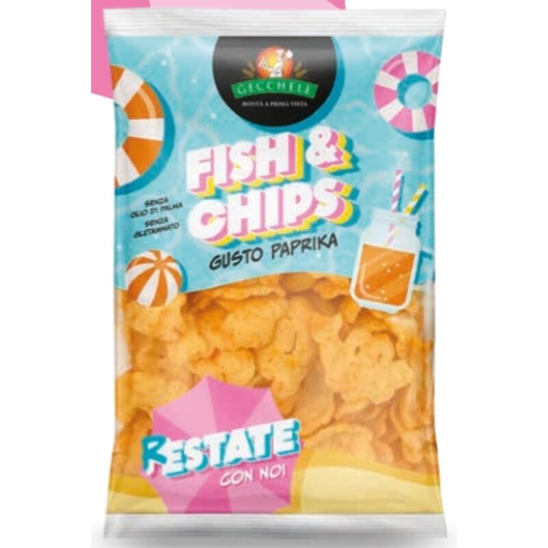 GECCHELE SNACK FISH&CHIPS ΠΑΠΡΙΚΑ 80ΓΡ | Market In