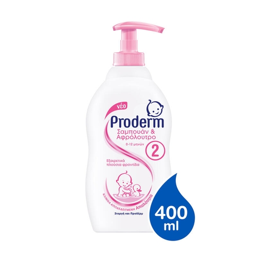 PRODERM Σαμπουάν & Αφρόλουτρο 1-3 Ετών 400ml | Market In