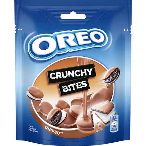 OREO Crunchy Bites Μπισκότα Γεμιστά με Κρέμα Βανίλια & Επικάλυψη ...