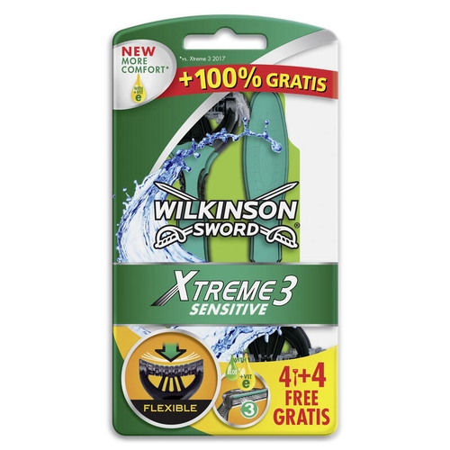 WILKINSON Ξυραφάκια Μιας Χρήσης Extreme 3 Sensitive 4+4 Δώρο | Market In