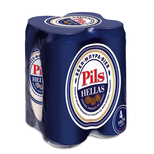 PILS HELLAS Μπύρα Κουτί 4x500ml | Market In
