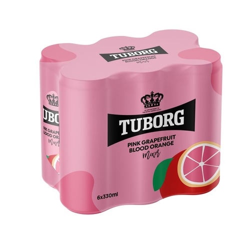 TUBORG Σόδα Pink Grapefruit & Blood Orange 6x330ml | Market In