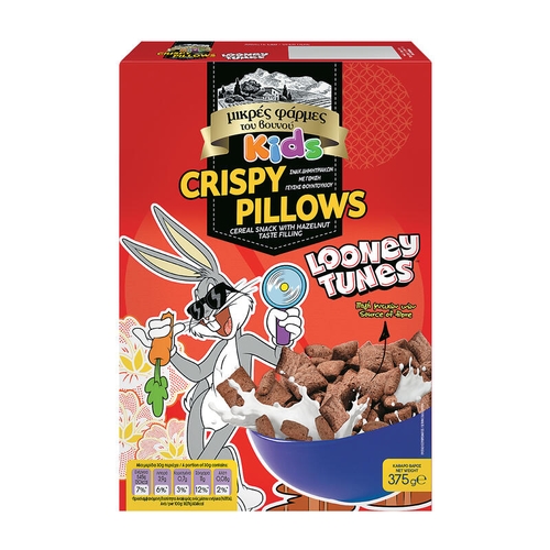 ΜΙΚΡΕΣ ΦΑΡΜΕΣ ΤΟΥ ΒΟΥΝΟΥ Δημητριακά crispy Pillows Looney Tunes 375γρ ...