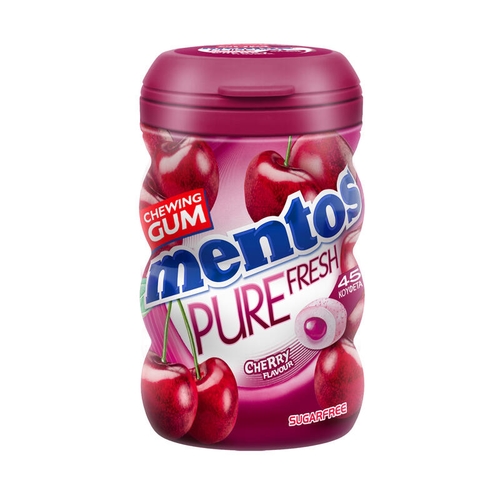 MENTOS Pure Fresh Τσίχλες Κεράσι Χωρίς ζάχαρη 45τεμ 87γρ | Market In